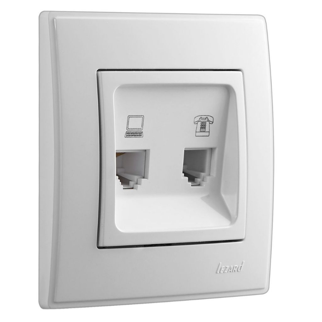Data+Numeric Telephone Socket Outlet (RJ45 Cat 5e+RJ11) – www.maziveng.com